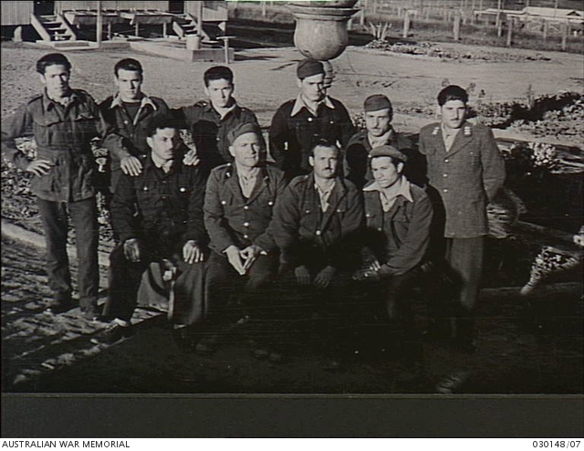 Cowra, NSW. 16 September 1943. Group of Italian prisoners of war (POW ...