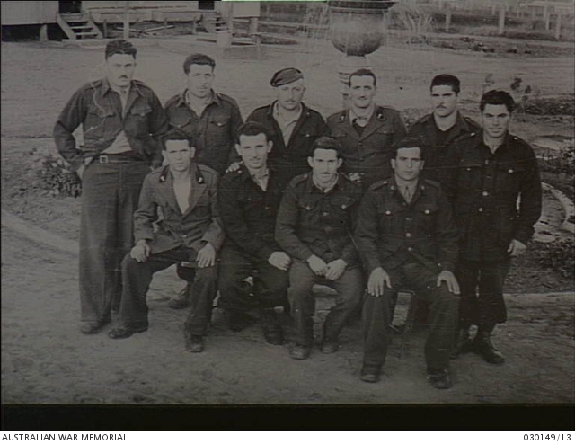Group of Italian prisoners of war (POW) interned at No. 12 POW Group ...