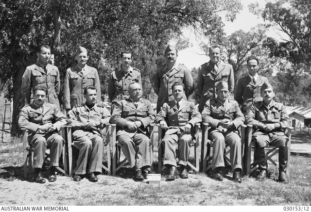 Myrtleford, Australia. 5 November 1943. Group of Italian officer ...