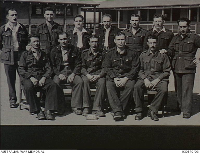 Yanco, Australia. 23 January 1944. Group of Italian prisoners of war ...