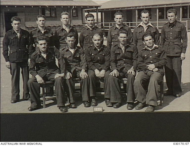 Yanco, Australia. 23 January 1944. Group of Italian prisoners of war ...