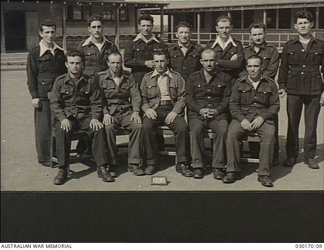 Yanco, Australia. 23 January 1944. Group of Italian prisoners of war ...