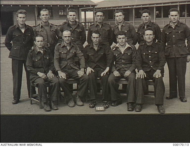 Yanco, Australia. 23 January 1944. Group of Italian prisoners of war ...