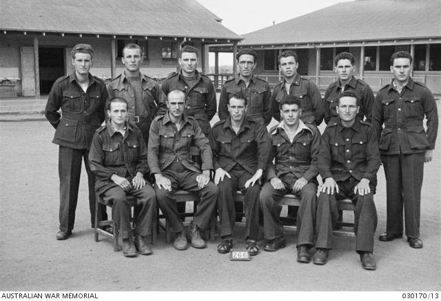 Yanco, Australia. 23 January 1944. Group of Italian prisoners of war ...