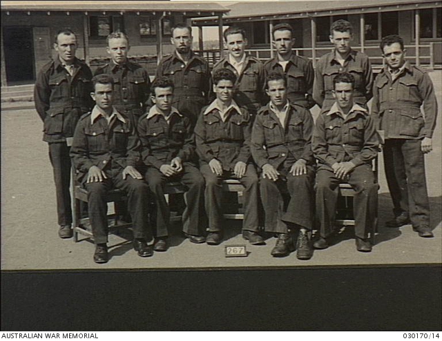 Yanco, Australia. 23 January 1944. Group of Italian prisoners of war ...