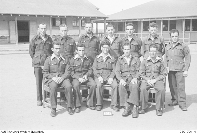 Yanco, Australia. 23 January 1944. Group of Italian prisoners of war ...