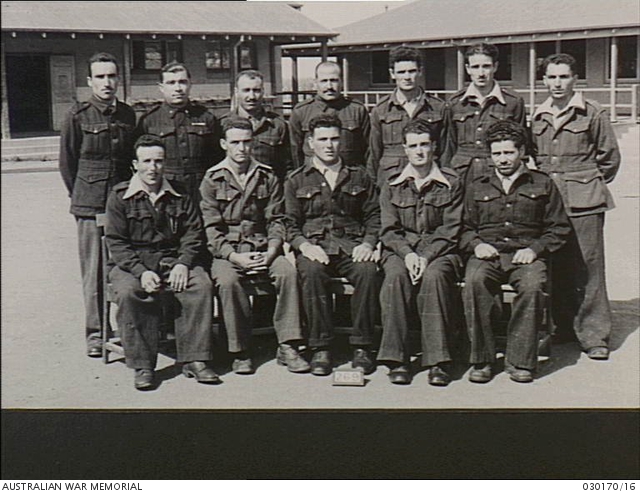 Yanco, Australia. 23 January 1944. Group of Italian prisoners of war ...