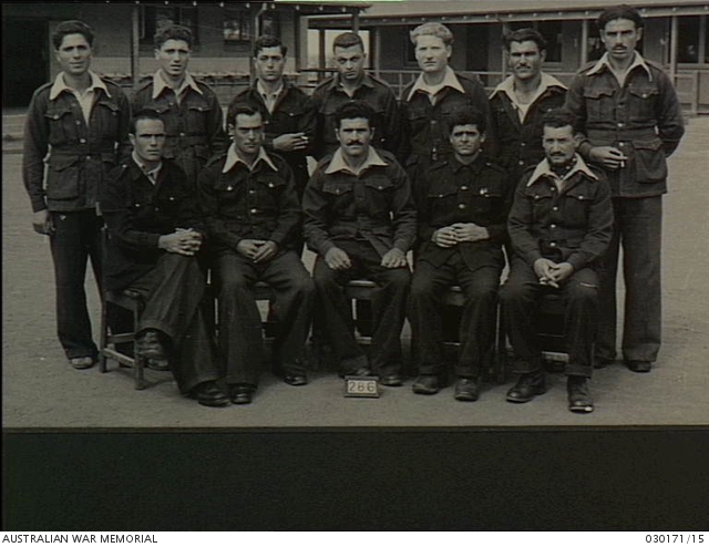 Yanco, Australia. 23 January 1944. Group of Italian prisoners of war ...