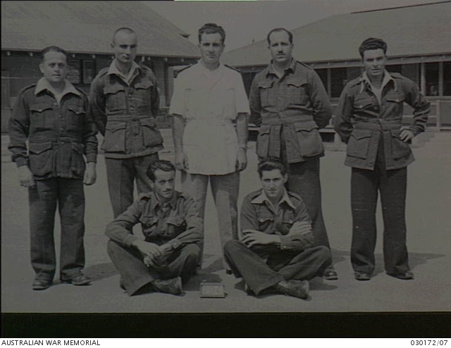Yanco, Australia. 23 January 1944. Group of Italian prisoners of war ...