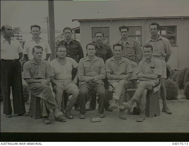 Cowra, NSW. 6 February 1944. Group of Italian prisoners of war (POWs ...