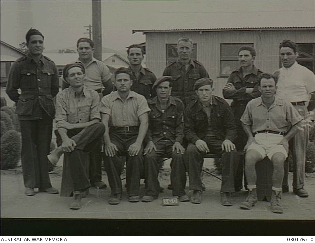 Cowra, NSW. 6 February 1944. Group of Italian prisoners of war (POWs ...