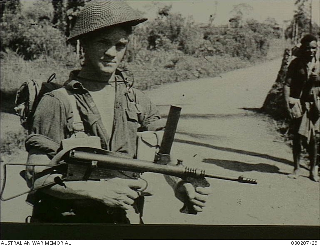 Soputa, Papua. 21 December 1942. An Australian digger of the Australian ...