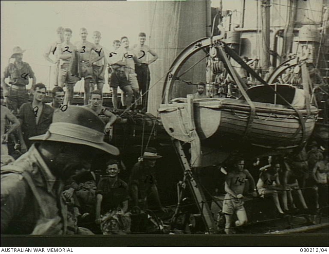 Madang, New Guinea. 2 May, 1944. HMAS Vendetta coming alongside the ...
