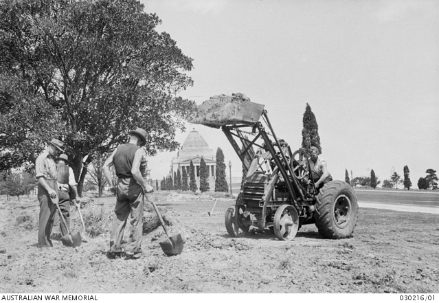 Melbourne, Vic. 13 February 1945. The trenches which have for some ...