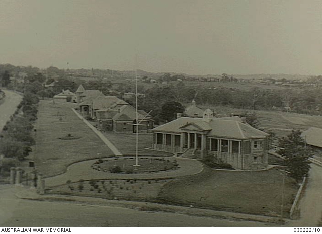 Parramatta, NSW. January 1945. Some of the buildings of the Burnside ...