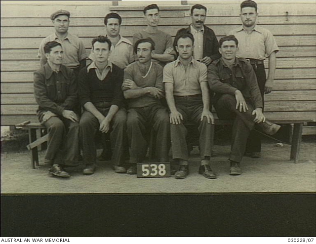 Murchison, Australia. 1 March 1945. Group of Italian prisoners of war ...