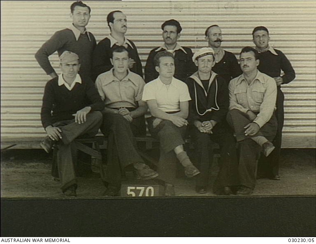 Murchison, Australia. 2 March 1945. Group of Italian prisoners of war ...
