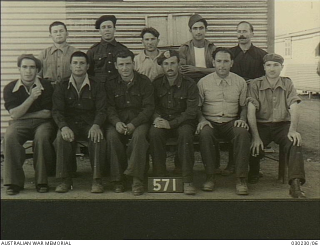 Murchison, Australia. 2 March 1945. Group of Italian prisoners of war ...