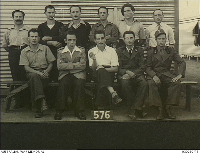 Murchison, Australia. 2 March 1945. Group of Italian prisoners of war ...
