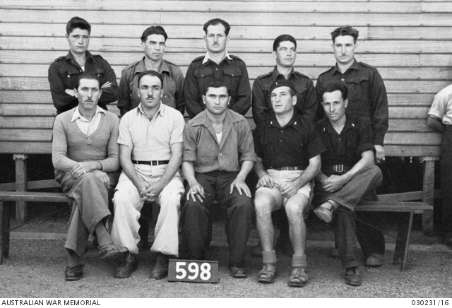 Murchison, Australia. 2 March 1945. Group of Italian prisoners of war ...