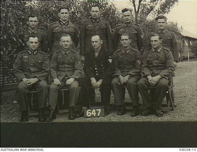 Murchison, Australia. 3 March 1945. Group of German prisoners of war ...