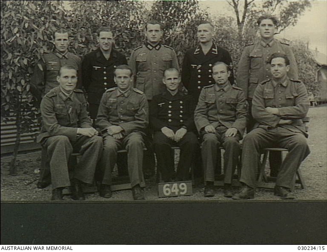 Murchison, Australia. 3 March 1945. Group of German prisoners of war ...