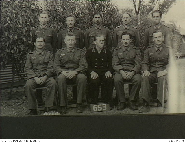 Murchison, Australia. 4 March 1945. Group of German prisoners of war ...