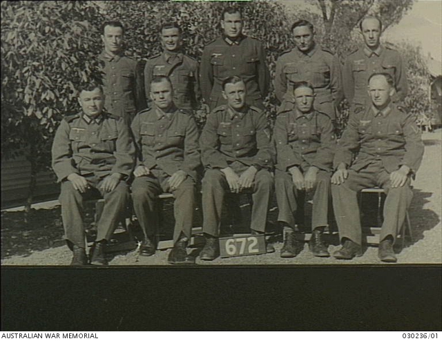 Murchison, Australia. 4 March 1945. Group of German prisoners of war ...