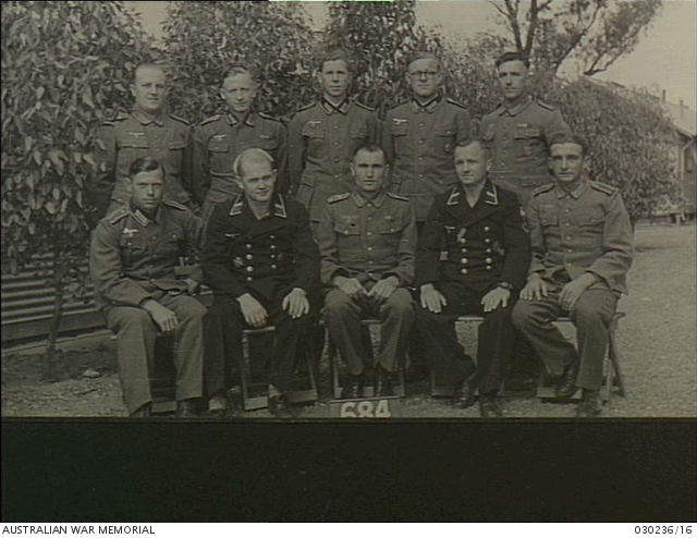 Murchison, Australia. 4 March 1945. Group of German prisoners of war ...