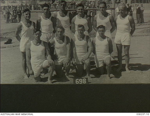 Murchison, Australia. 4 March 1945. A group of German prisoners of war ...