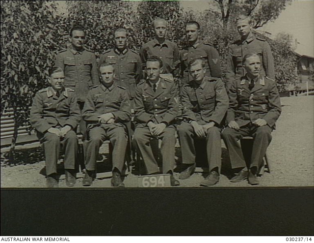 Murchison, Australia. 4 March 1945. Group of German prisoners of war ...