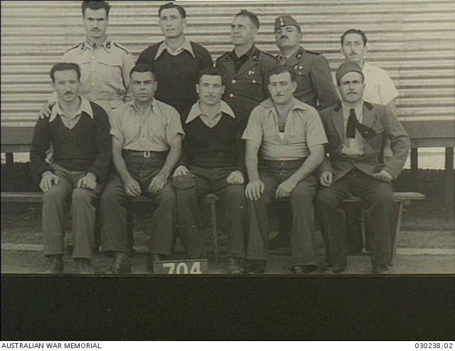 Murchison, Australia. 4 March 1945. Group of Italian prisoners of war ...