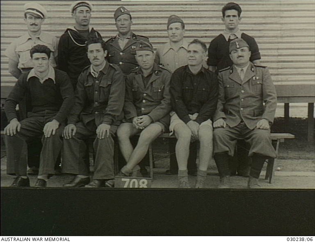 Murchison, Australia. 4 March 1945. Group of Italian prisoners of war ...