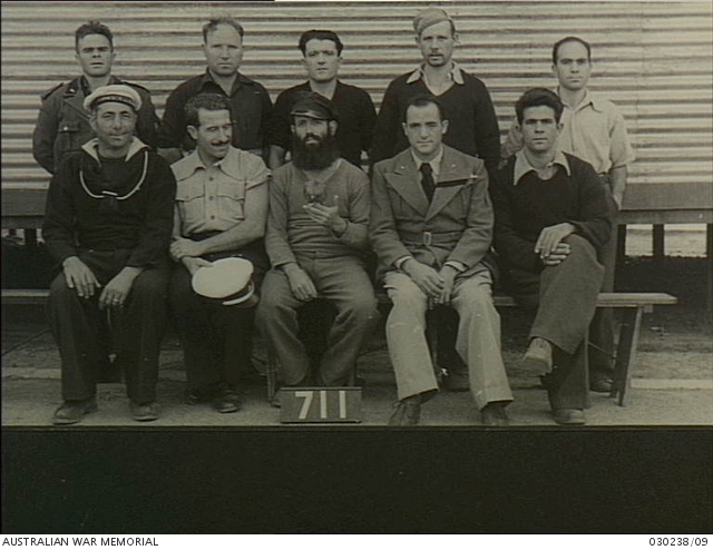 Murchison, Australia. 4 March 1945. Group of Italian prisoners of war ...