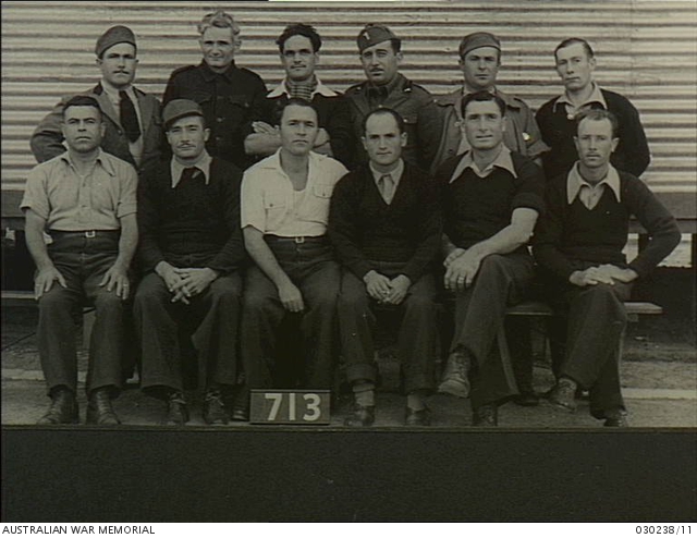 Murchison, Australia. 4 March 1945. Group of Italian prisoners of war ...