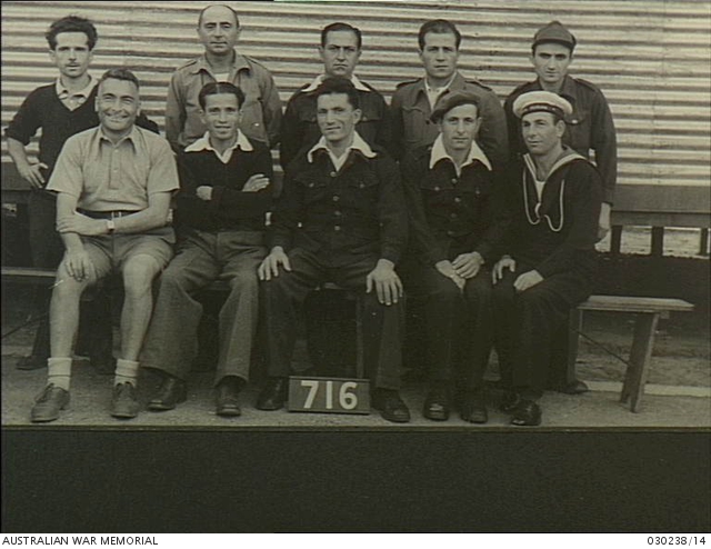 Murchison, Australia. 4 March 1945. Group of Italian prisoners of war ...