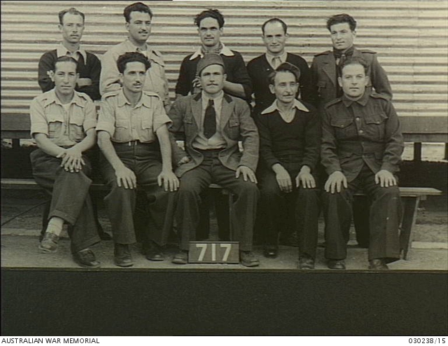 Murchison, Australia. 4 March 1945. Group of Italian prisoners of war ...