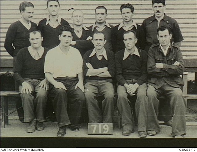 Murchison, Australia. 4 March 1945. Group of Italian prisoners of war ...