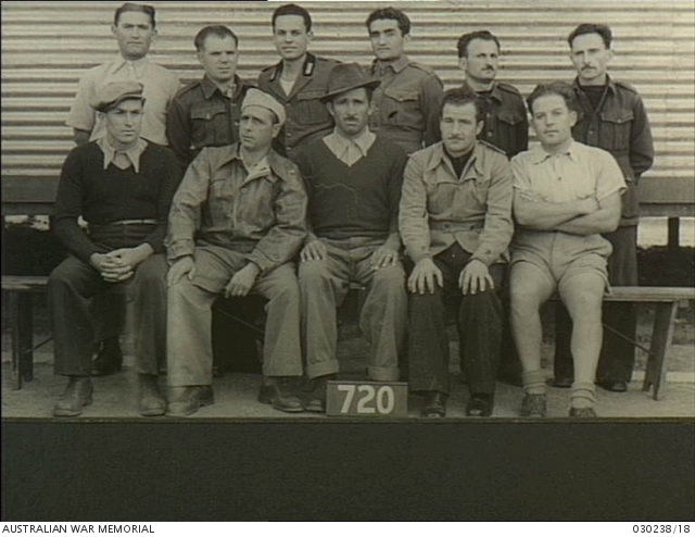 Murchison, Australia. 4 March 1945. Group of Italian prisoners of war ...