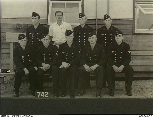 Murchison, Australia. 6 March 1945. Group of German prisoners of war ...