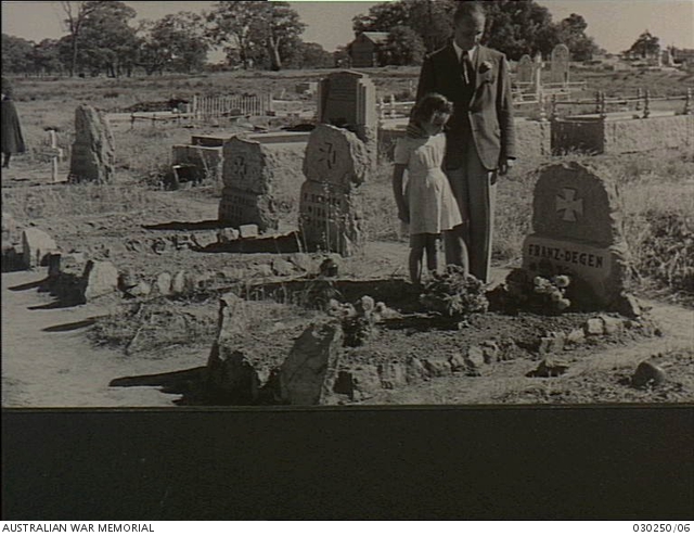 Tatura, Australia. 15 March 1945. Internees from No. 3 Camp, Tatura ...