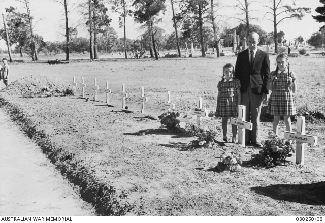 Tatura, Australia. 15 March 1945. Internees from No. 3 Camp, Tatura ...