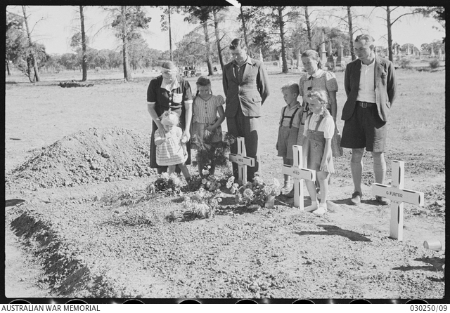 Tatura, Australia. 15 March 1945. Internees from No. 3 Camp, Tatura ...