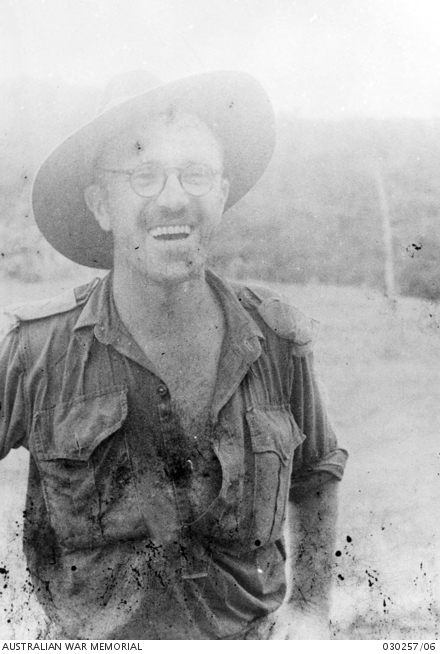 Torricelli Mountains, New Guinea. February 1945. An officer of the 6th ...