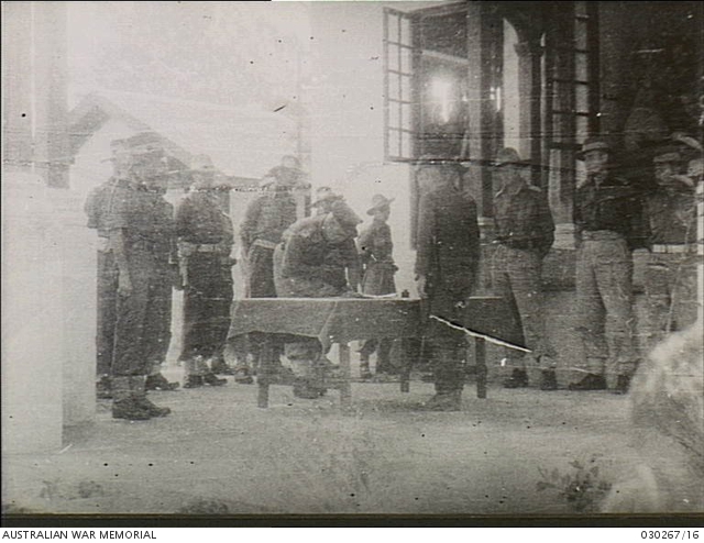 Kuala Belait, North West Borneo. 20 September 1945. Brigadier W. J. V ...