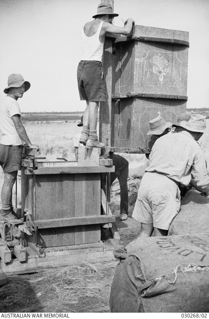 Barmera, SA. January 1944. Japanese internees at the Loveday Internment ...
