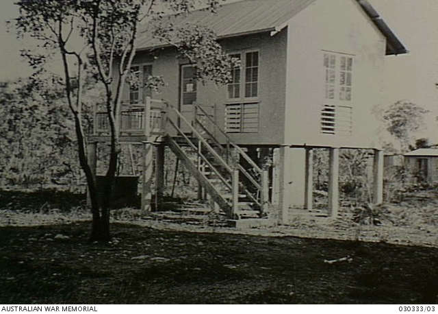 Darwin, NT. September 1944. War damaged dwelling of T. E. Macarounas ...