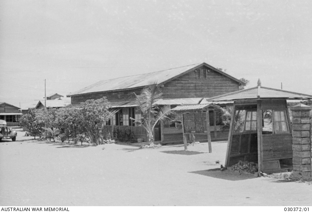 Japanese guard house and sentry box at the entrance to the prisoner of ...