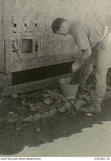 Leles, West Java. March 1942. Captain E. Campbell, Adjutant, 2/2nd ...
