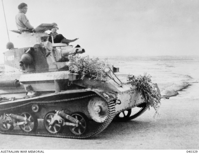 Ras Naqoura, Palestine. 1941-06-08. A light tank of A Squadron, 6th ...